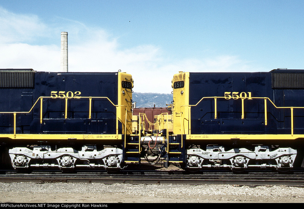 ATSF 5501 and ATSF 5502